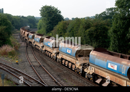 Network Rail ballast train at Hatton, Warwickshire, UK Stock Photo - Alamy