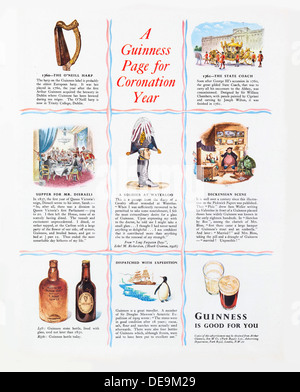 1950s UK Guinness Magazine Advert Stock Photo - Alamy