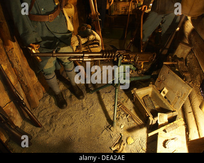 The 'In the Trenches' exhibit at the Somme 1916 Museum in Albert ...
