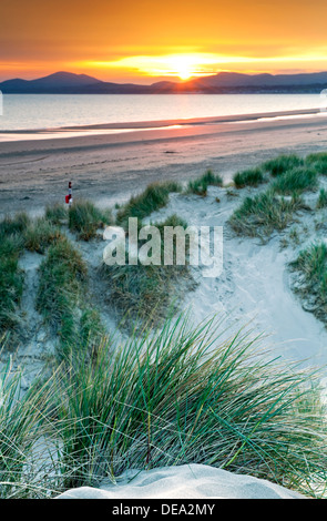 Last Light on Harlech Beach, Tremadog Bay and Sunset Over The Lleyn ...