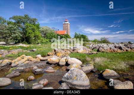 Lighthouse of Svaneke on Bornholm, Demark Stock Photo - Alamy