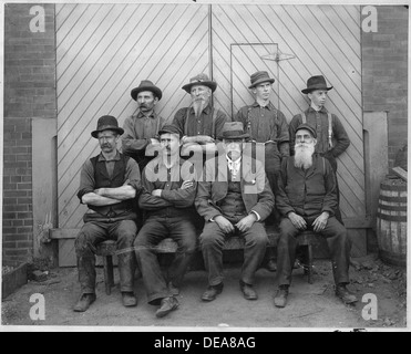 Members of the Foundry Department, 1901 US Navy Yard, Mare Island Stock ...