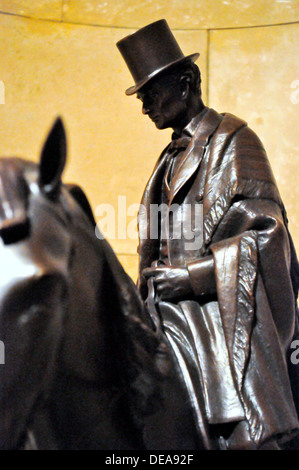 Statue of President Abraham Lincoln and his horse at his summer cottage ...