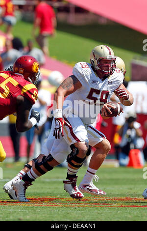 Boston College Eagles center Andy Gallik (59) during game against Duke ...