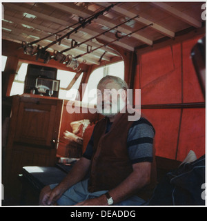 Ernest Hemingway Aboard the Pilar 1950; Scope and content: Photograph ...