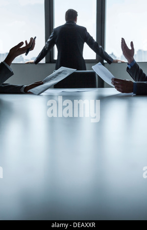 Two men discussing problems at table in a restaurant Stock Photo - Alamy