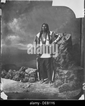 American peoples. Portrait of Ute. The Ute are the Native American ...