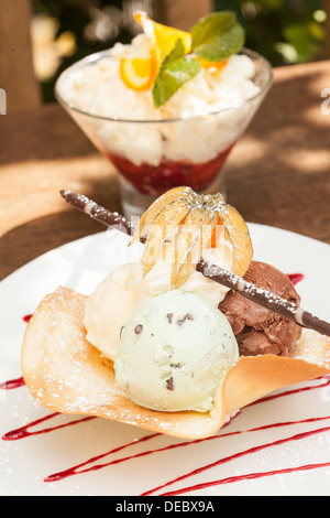 ice cream desserts Stock Photo - Alamy