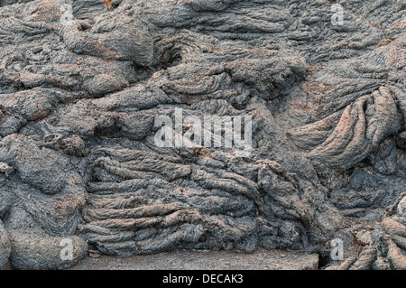 Pahoehoe lava, volcanic rock, Galapagos Islands Stock Photo - Alamy
