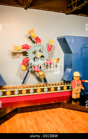 Inside the Lego Factory at Legoland Florida Stock Photo - Alamy