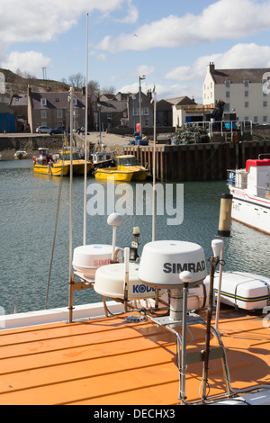 Simrad and Koden radar and marine electronic safety equipment on a boat ...