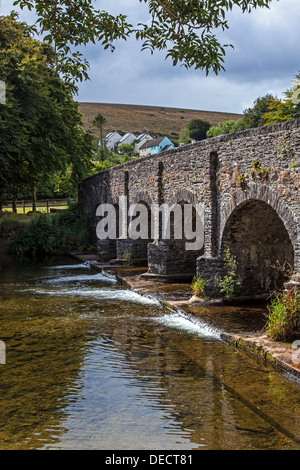 Bridge across River Barle in Withypool Stock Photo - Alamy