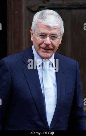 Former Prime Minister Sir John Major arriving for a memorial service ...