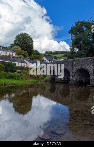 Bridge across River Barle in Withypool Stock Photo - Alamy