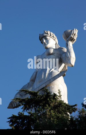 Tbilisi, Georgia, the monumental statue of Mother of Georgia Stock ...