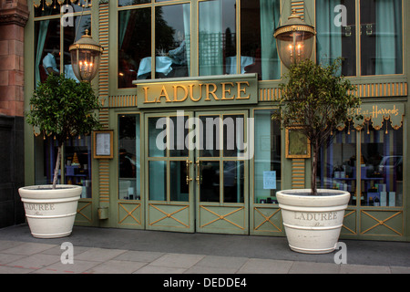 Laduree cafe at Harrods London England UK Stock Photo - Alamy