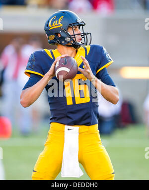 September 14, 2013: California Golden Bears running back Brendan ...