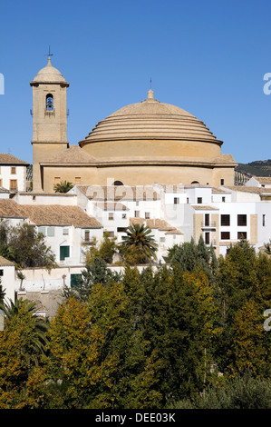 San Antonio church and part of town, Montefrio, Granada Province ...