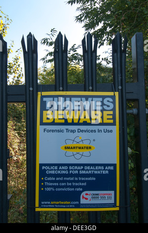 thieves beware smartwater sign for forensic system to protect property ...