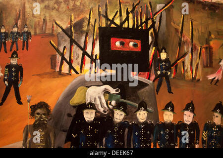 Sidney Nolan painting featuring Ned Kelly, The Art Gallery of New South ...