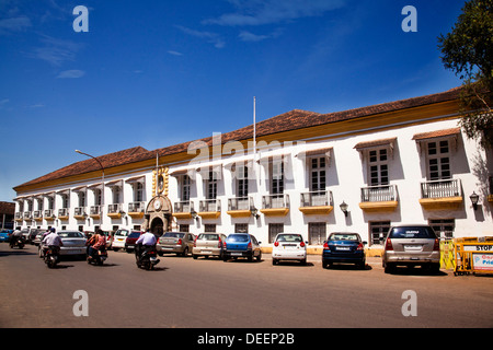 Facade of the Goa Secretariat Building, Panaji, Goa, India Stock Photo ...