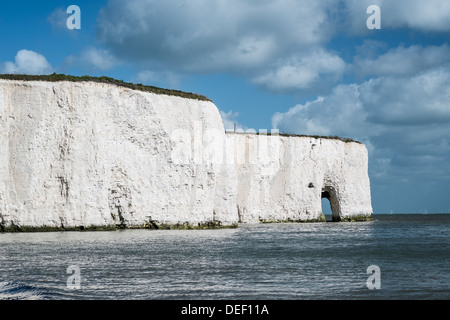 Chalk Cliff Arch or Stack, Kingsgate Bay, Broadstairs, Thanet, Kent, UK ...