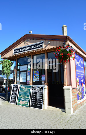 West Somerset Railway, Minehead, Station Track & Locomotives Stock Photo - Alamy