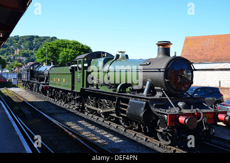 Minehead Steam Railway Station Somerset UK Stock Photo - Alamy