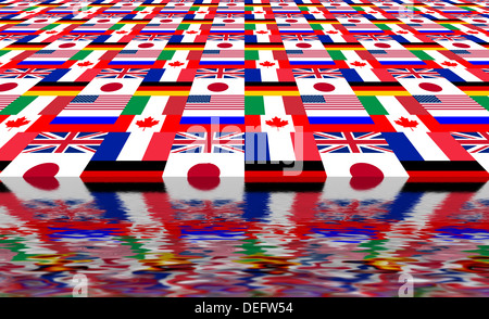 National flags of the G8 countries Stock Photo - Alamy