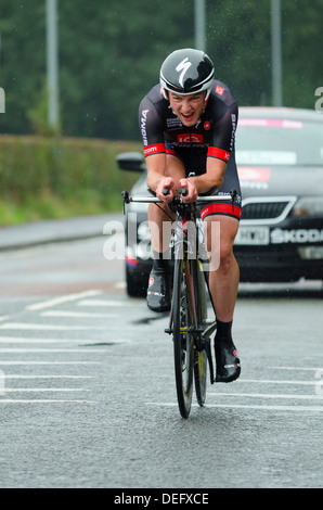 Team IG Sigma Sport rider Simon Richardson at the 2012 Tour of Britain Cycle Race Stock Photo ...