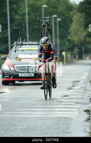 Team IG Sigma Sport rider Simon Richardson at the 2012 Tour of Britain Cycle Race Stock Photo ...