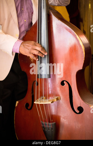 Detail of Double bass Stock Photo - Alamy