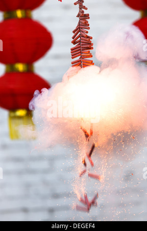 A bunch of red firecrackers Stock Photo - Alamy