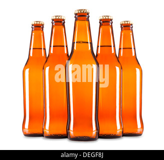 Diamond white beer bottle and glass Stock Photo - Alamy