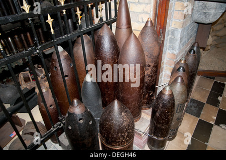 Display of munitions in a WW1 museum. France Stock Photo - Alamy
