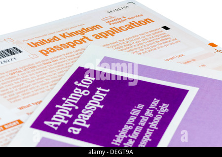 British Passport application form Stock Photo: 11922279 - Alamy