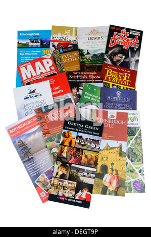Tourist brochures for Scotland Stock Photo - Alamy