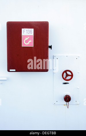 Fire Hose On Board A Ship Stock Photo - Alamy