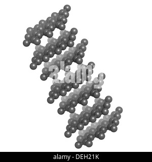 Graphite crystal structure. Graphite is the main component of lead in ...