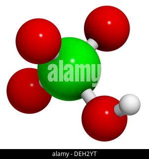 Perchloric acid molecule Stock Photo - Alamy