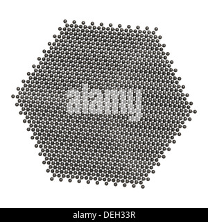 Pure silicon (Si, silicium), crystal structure. Main building material ...