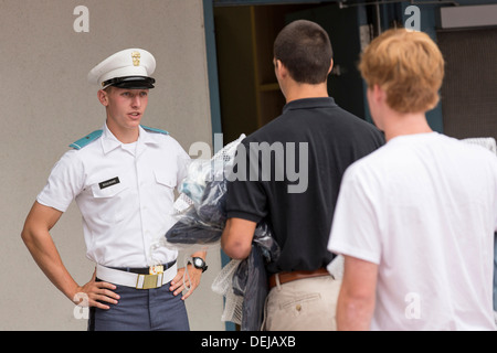 Incoming Citadel freshman known as knobs line up watched by ...