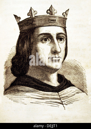 King Philip VI of France (1293-1350), the Fortunate, taking the Stock ...