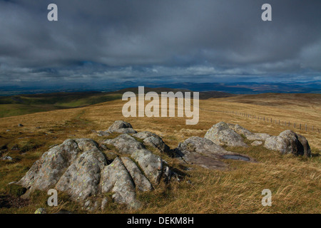 The Ochils, Clackmannanshire, Scotland, UK. View from Wood Hill above ...
