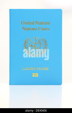 A passport of the United Nations "Laissez-Passer", Potsdam, Germany, 19 ...