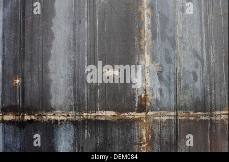 sheet metal with rusty welded joints Stock Photo - Alamy