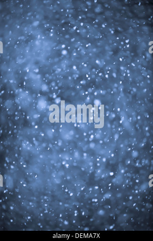 snow falling snowing at night in dolomites mountains Stock Photo - Alamy
