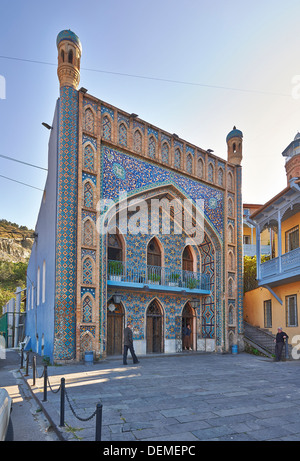 Orbeliani Bathhouse, tiles facade, islamic styled Sulfur Baths, Tbilisi ...