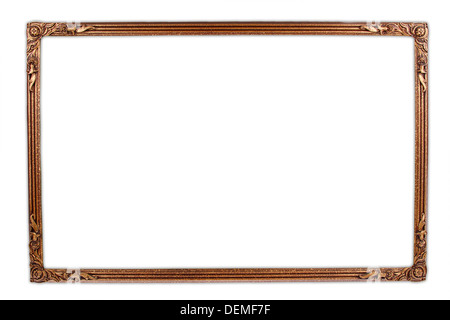 Picture frame on plain background Stock Photo - Alamy