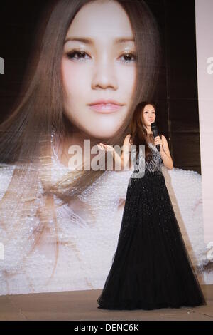 Hong Kong singer Kay Tse promotes her coming album in Taipei,China on ...